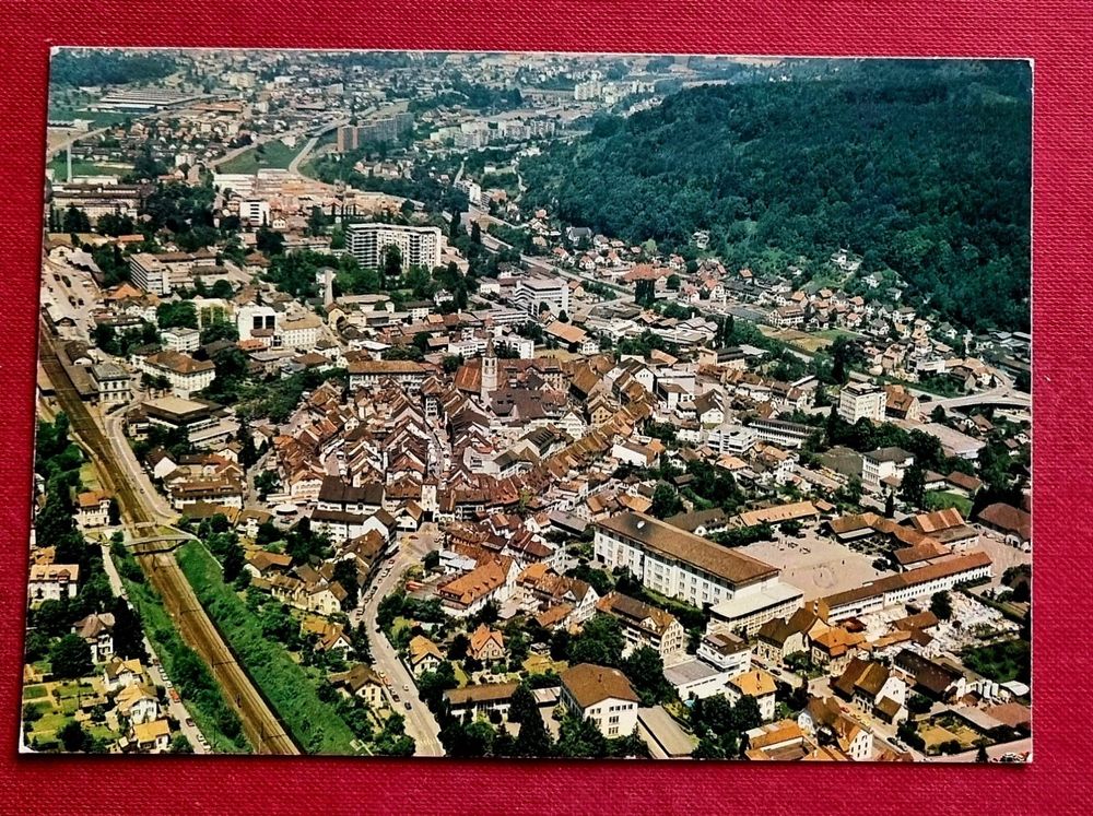 Liestal - Stadtansicht mit Bahnhof - Kaserne - 1981 (Gebraucht) in ...