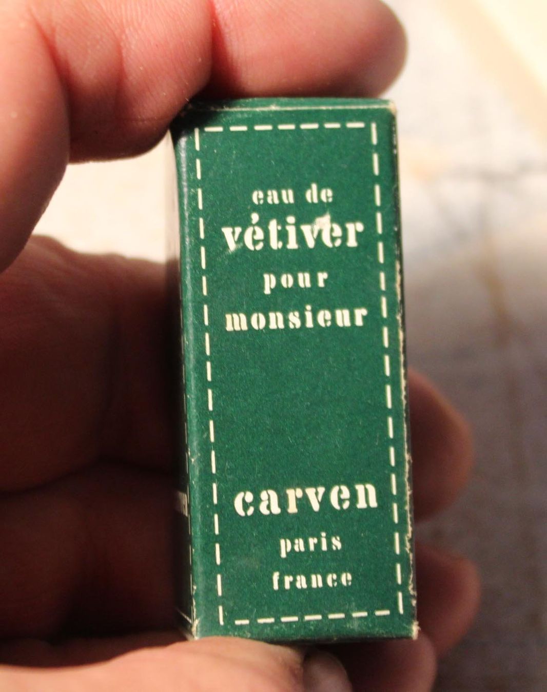 1 Stück Vintage Carven – eau de vétiver pour monsieur (Gebraucht) in ...