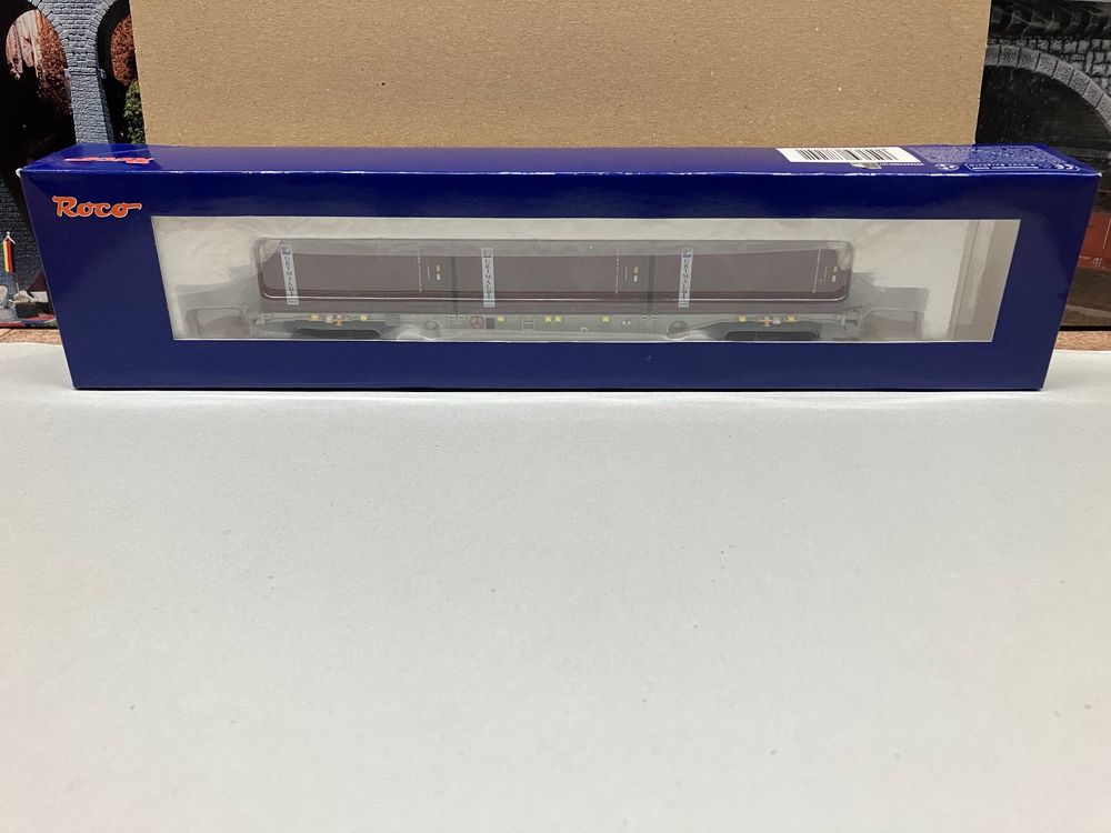 Roco 67824 Containertragwagen Sgnss der DB-AG, H0 WS (Gebraucht) in ...