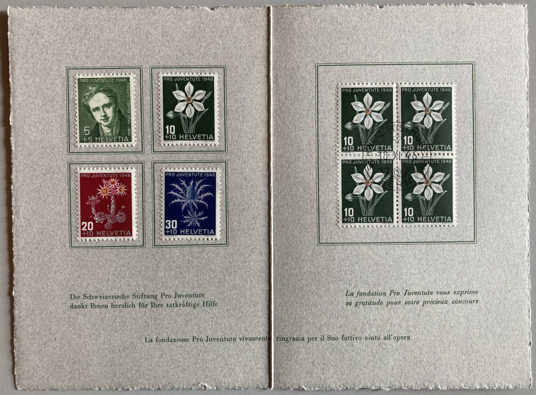 Pro Juventute Geschenkheft 1946 limitierte Auflage 64/1500 (Gebraucht) in Flawil für CHF 19 ...