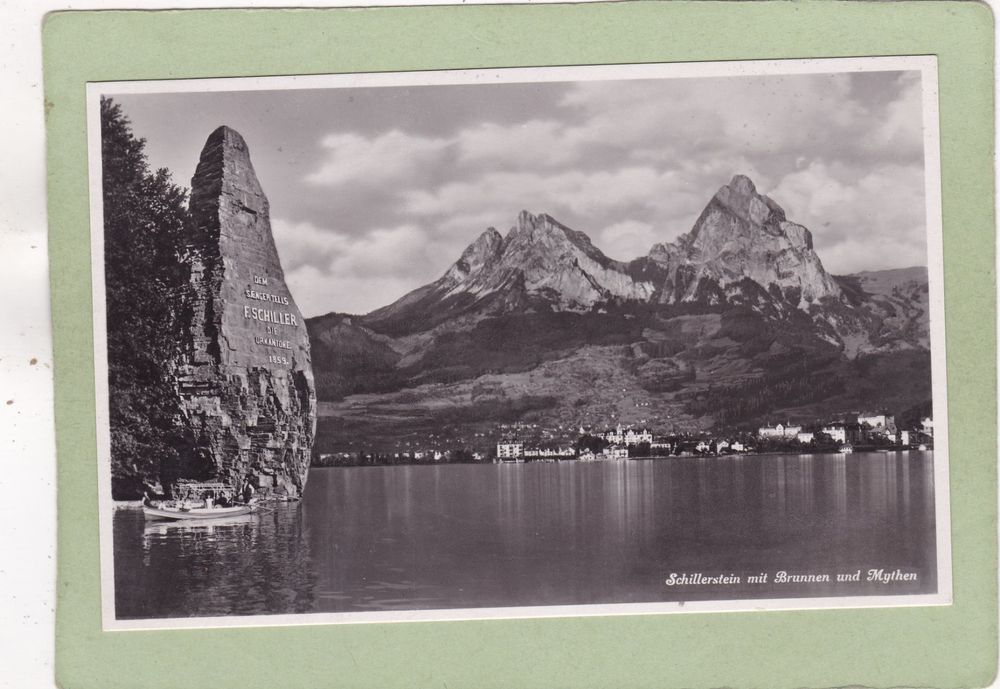 Schillerstein mit Brunnen und Mythen 1935 | Kaufen auf Ricardo