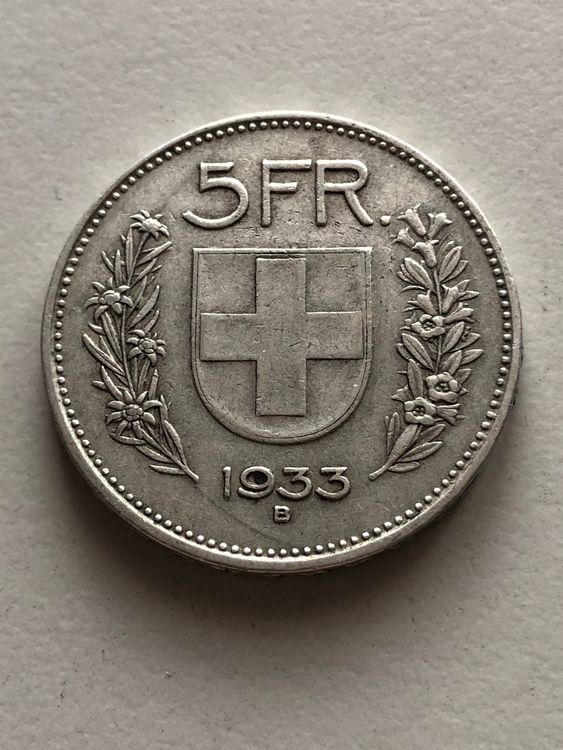 5 Fr. 1933 (Gebraucht) in Schötz für CHF 11 – mit Lieferung auf Ricardo kaufen