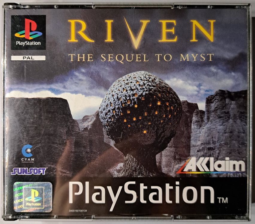 Riven The Sequel to Myst OVP/CIB (Playstation 1/PS1) (Gebraucht) in ...