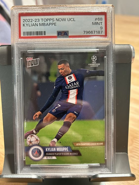 Kylian Mbappe PSA 9 MINT 💎 Rookie UCL Card #68 Now! | Kaufen auf Ricardo