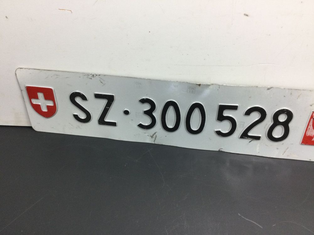 Gebrauchte Schwyzer Autonummer Zollnummer oder Exportschild | Kaufen auf Ricardo