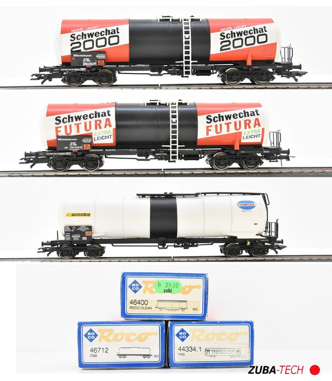 Roco 3x Kesselwagen der ÖBB/SBB H0 GS mit OVP (Gebraucht) in St. Gallen ...