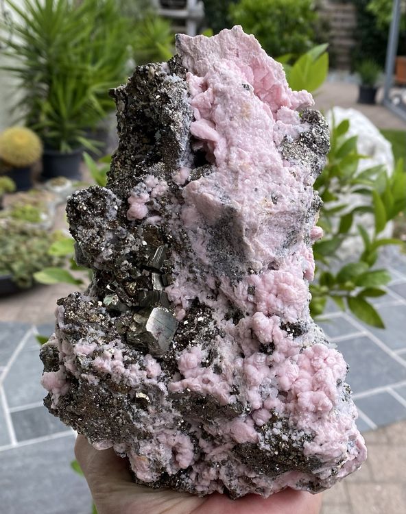 Top wunderschöne grosse Rhodochrosit Pyrit Quarz Stufe (Gebraucht) in Selzach für CHF 199 – mit ...