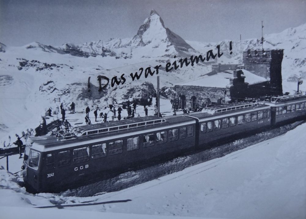 Wallis Zermatt MGB Öffentl.Verkehr (Tram, Zug) anno dazumal | Kaufen ...