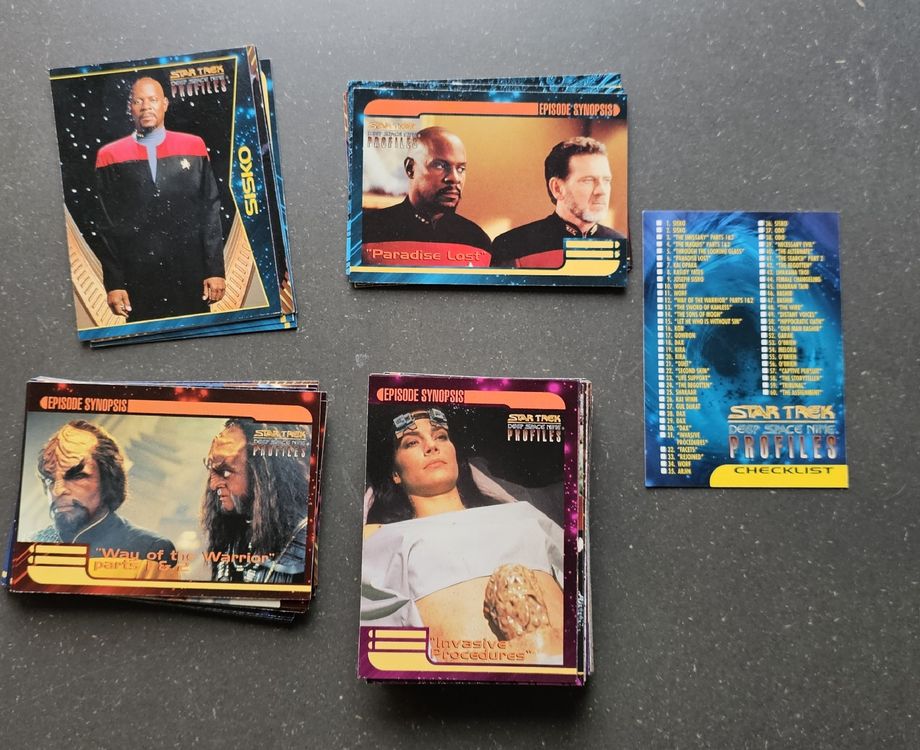 Star Trek Deep Space 9 - Kompl. Tradingcardset - 82 Karten (Neu (gemäss ...