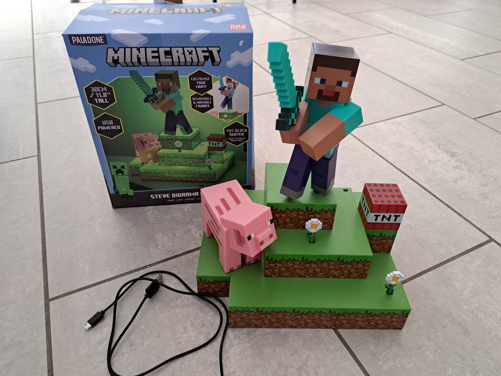 Minecraft Steve Diorama Light NEU (Neu (gemäss Beschreibung)) in ...