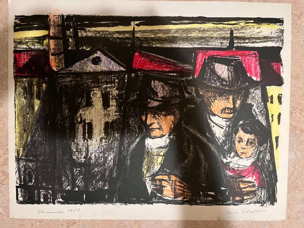 Schedler, Jacques (1927 – 1989) 1952 Lithograf (Gebraucht) in Basel für ...