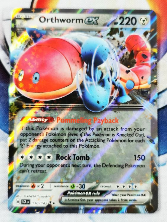 Pokemon Orthworm ex 110/142 Stellar Crown EN (Neu (gemäss Beschreibung ...