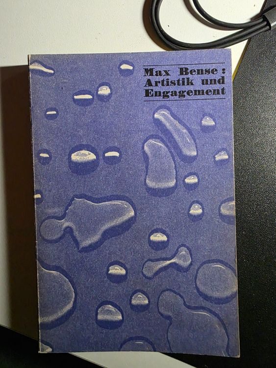 Max Bense - Artistik und Engagement 1970 - pocket 13 (Gebraucht) in ...