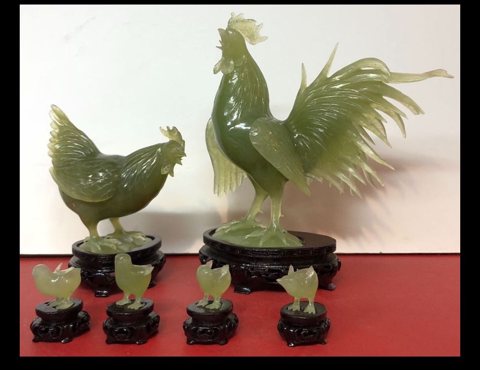 Chinesische Jade Hühner Familie (D'occasion) à Epalinges pour CHF 300 ...