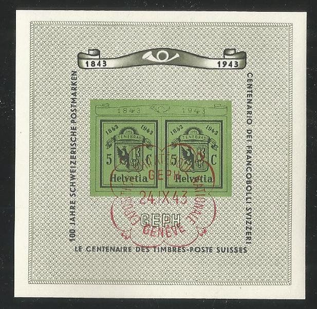 ** SCHWEIZ: BLOCK W18 - 1943 - GESTEMPELT ** | Kaufen auf Ricardo