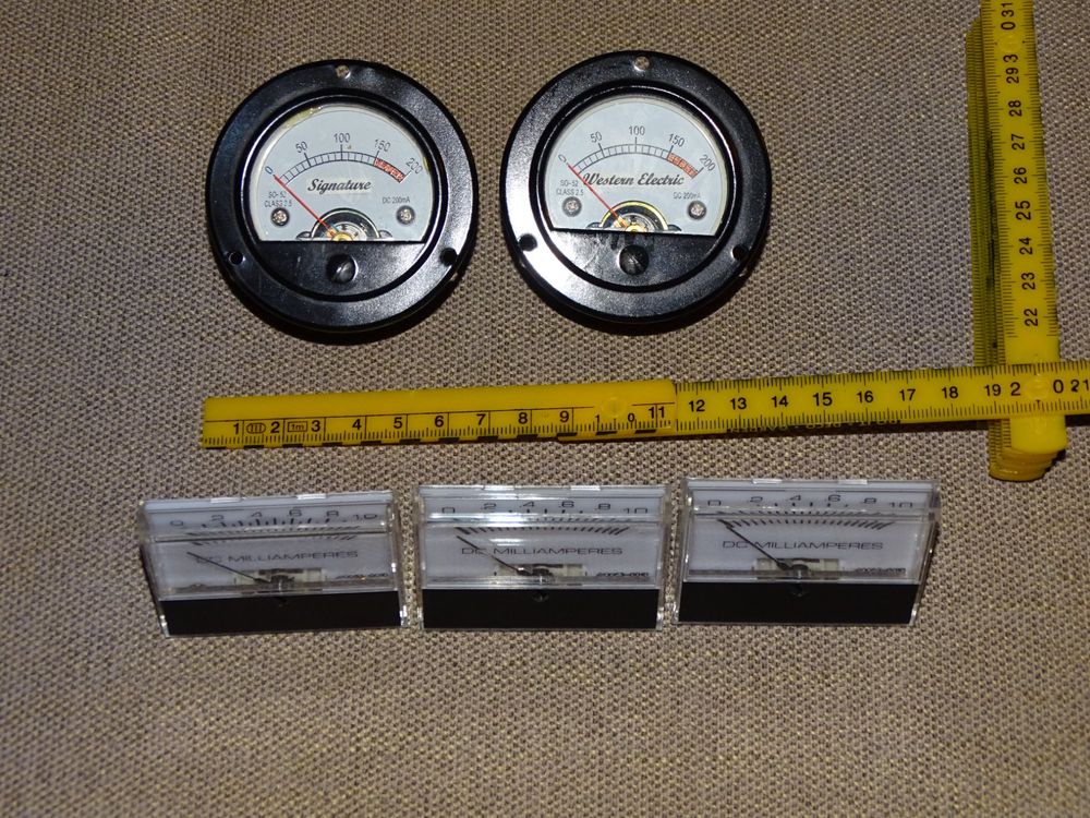 Fünf Amperemeter Voltmeter Instrumente GE (Gebraucht) in Hirzel für CHF ...