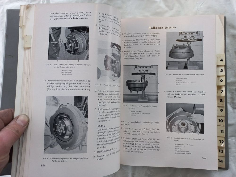 Original Oldtimer Werkstatthandbuch OPEL Blitz 1,9T 1961 | Kaufen auf Ricardo