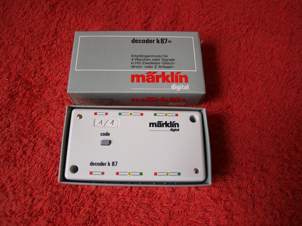 6087 k87= Decoder von Märklin für Weichen + Signale (Gebraucht) in ...