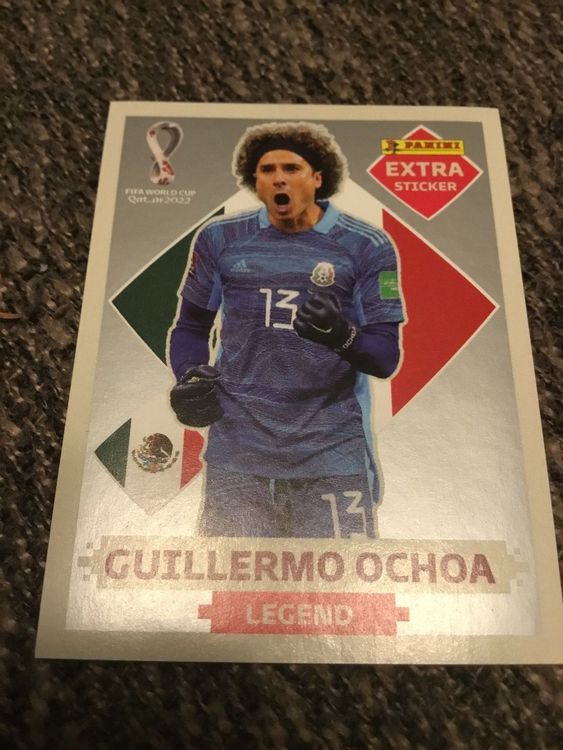Panini Extra Sticker WM 2022 Guillermo Ochoa, Silver | Acheter sur Ricardo