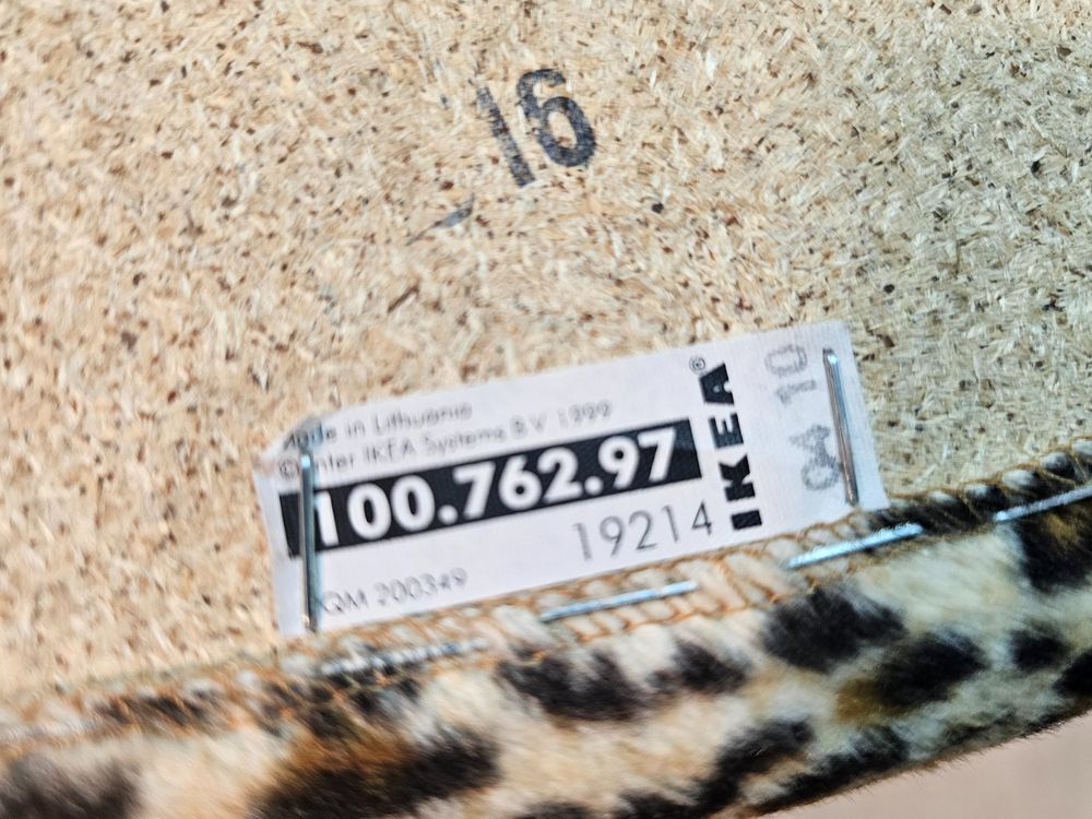 IKEA Pastill 1999 Bench Sitzbank Ottoman, Gepard Look Bank (Gebraucht ...