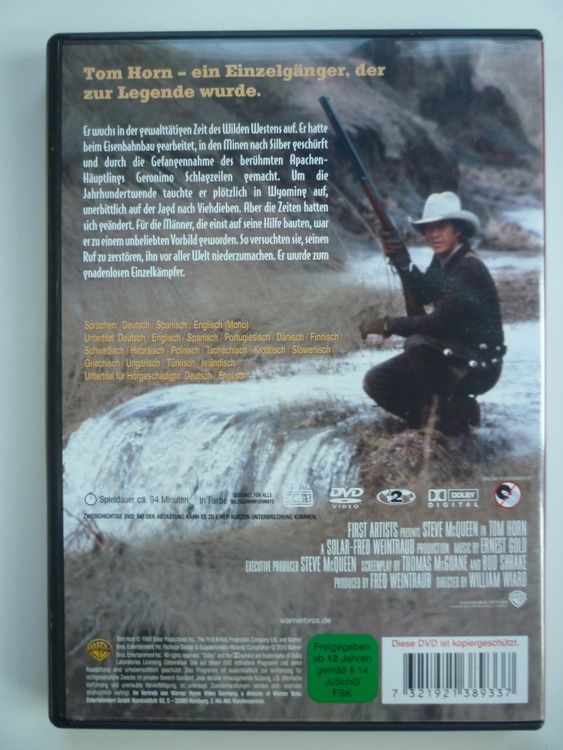 Ich Tom Horn Western Klassiker 1980 mit Steve McQueen (Gebraucht) in Münchenstein für CHF 5 ...