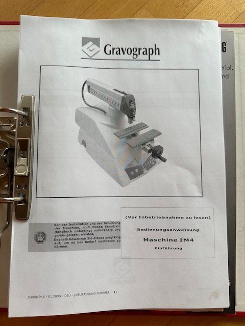 Gravograph IM4 Graviermaschine mit Software - für Bastler (Gebraucht ...