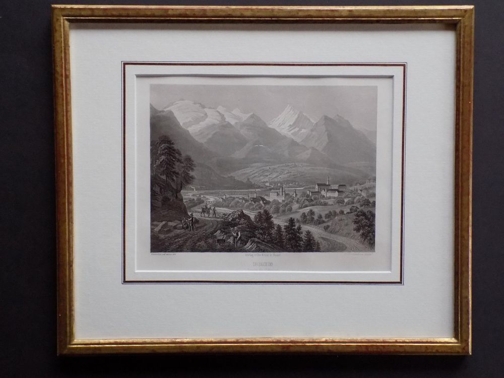 Brig Aquatinta Goldrahmen (Gebraucht) in Risch für CHF 175 – mit Lieferung auf Ricardo kaufen