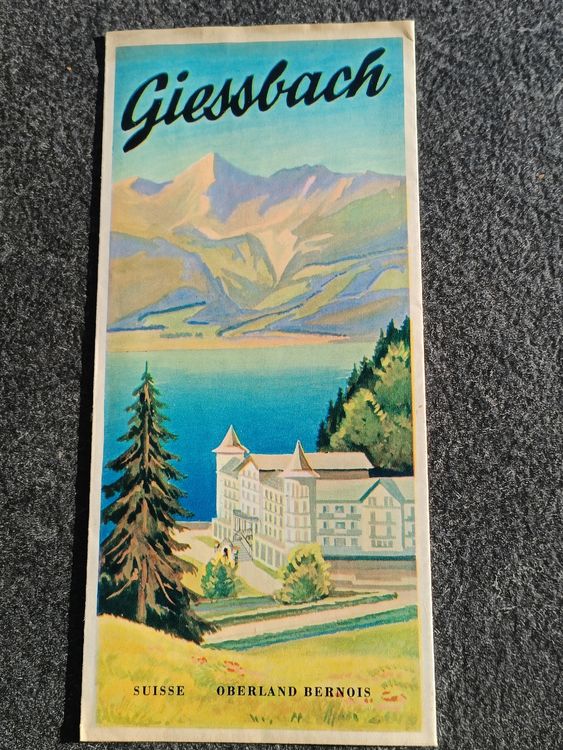 Litho Prospekt / Giessbach - Park Hotel Ausgabe ca. 1930 (Gebraucht) in Brugg AG für CHF 15 ...