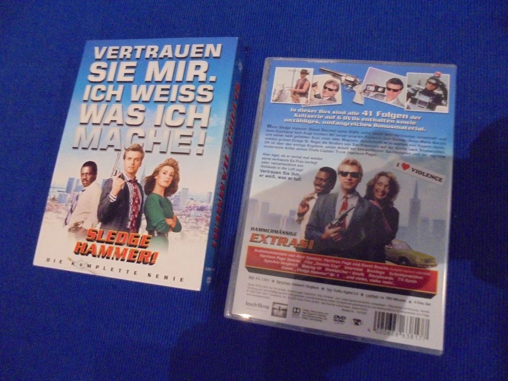 Sledge Hammer DVD/ Compl.SERIE / KULT, mit Magnum Revolver (Neu (gemäss ...