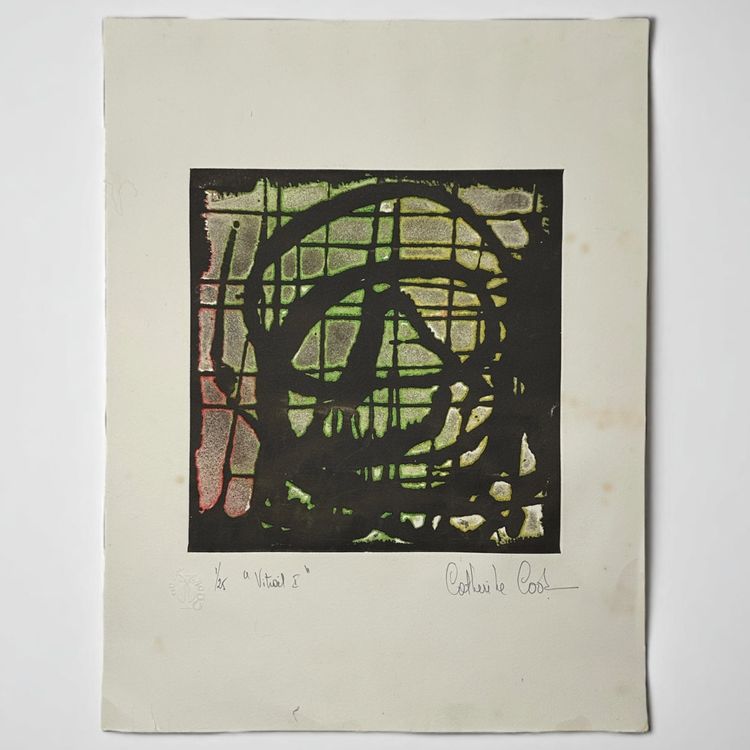 CATHERINE COOK (Genève) Gravure originale sur vélin signée (Gebraucht ...