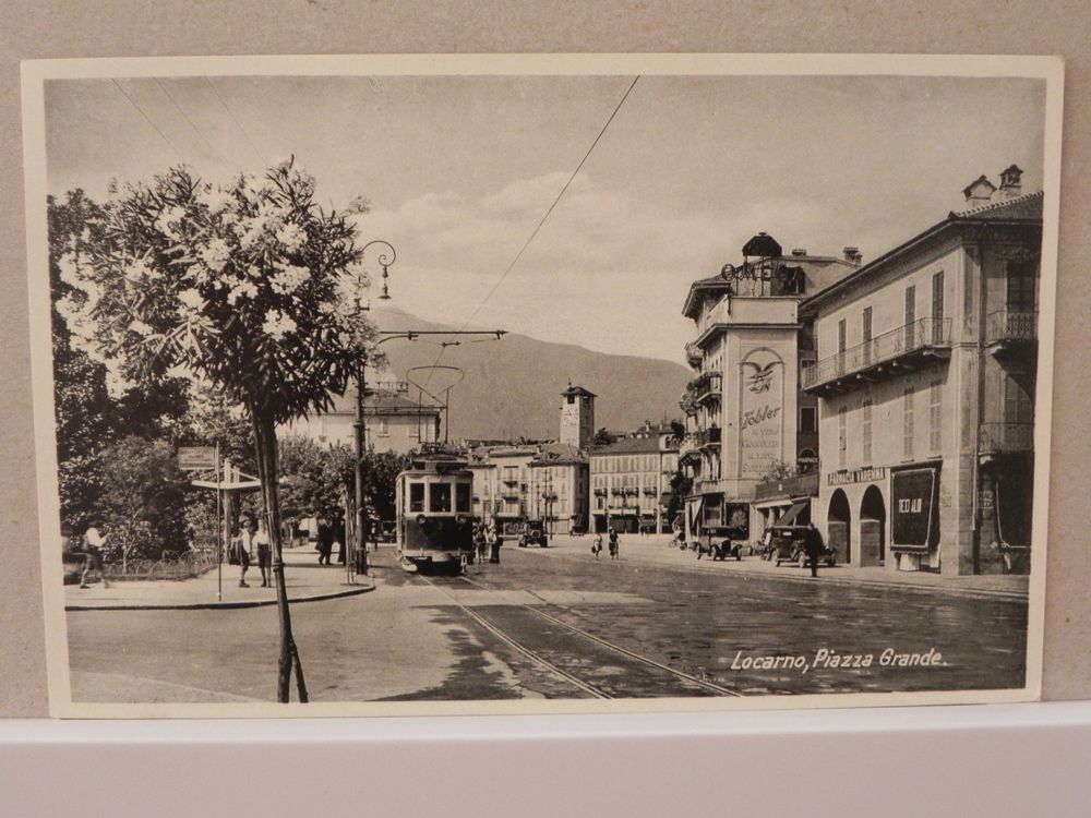 AK alte Postkarte Locarno - Piazza Grande | Kaufen auf Ricardo