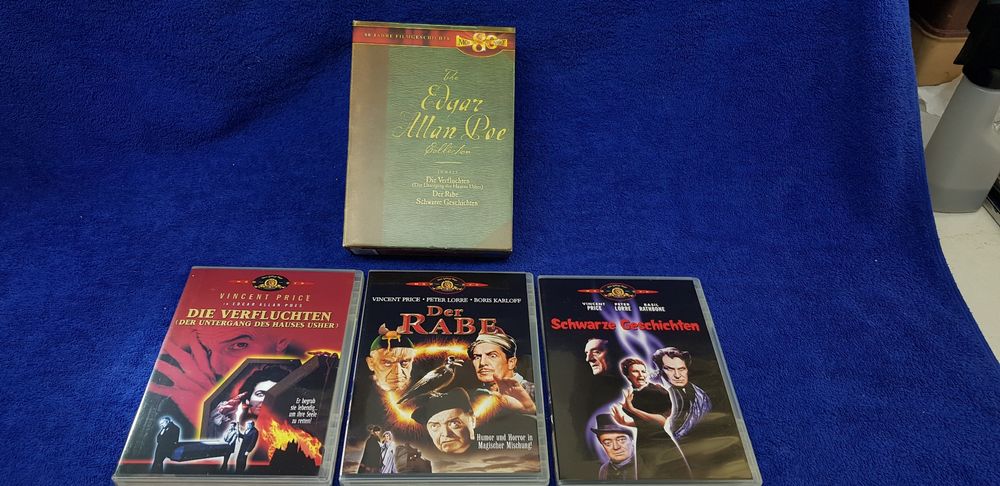 3 DVDs Edgar Allan Poe Collection: Der Rabe uvm. (Neu (gemäss ...