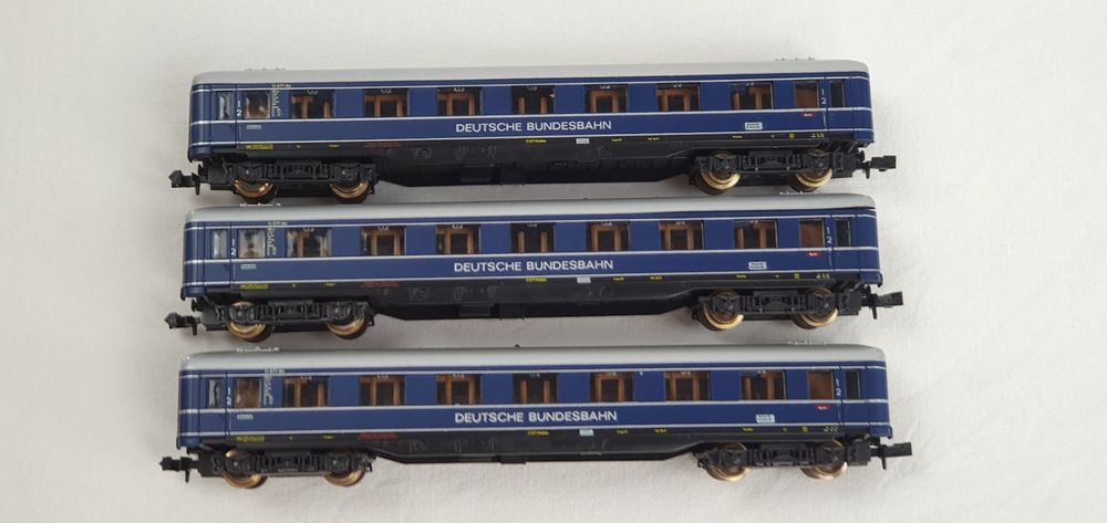 Roco XXXX 3x DB Schürzenwagen AB4ü-38/51 in blau | Kaufen auf Ricardo