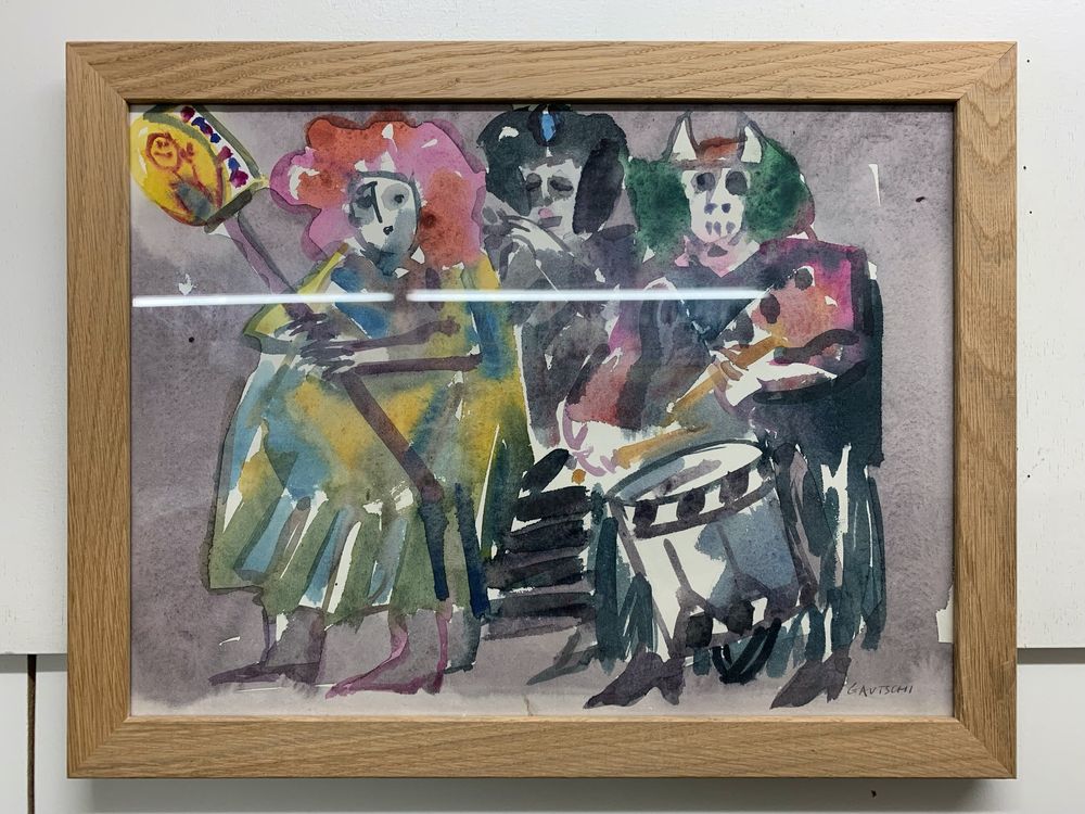 Rolf Gautschi, Basler Fasnacht, Aquarell | Kaufen auf Ricardo