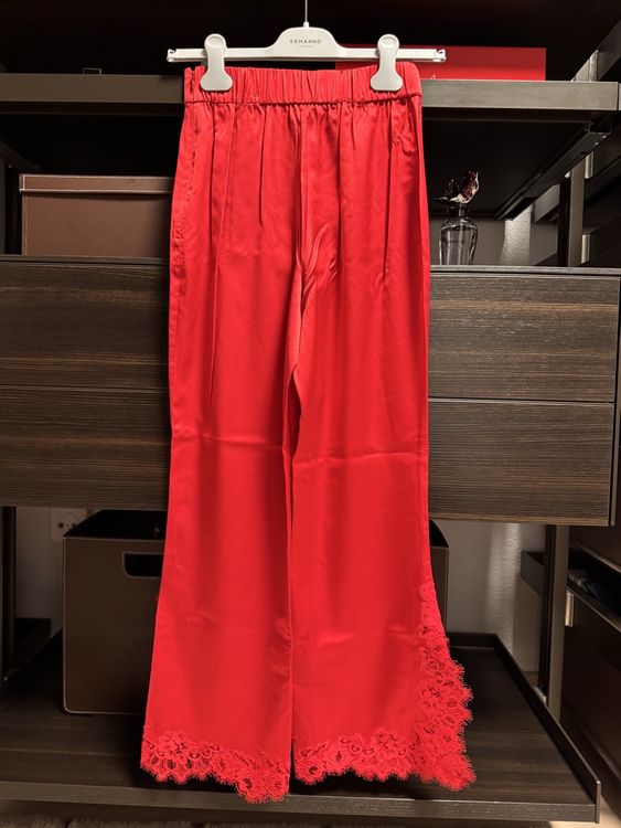 Rote Seidenhose mit Spitze - Agent Provocateur, Gr. 34 (Neu und ...
