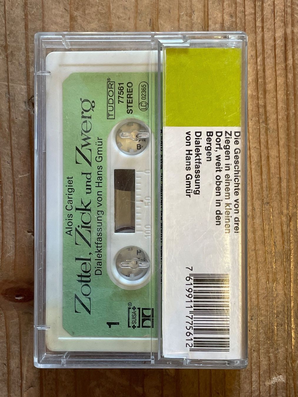 CARIGIET Zottel, Zick Und Zwerg (MC / Kassette) Dialekt 1988 (Gebraucht ...