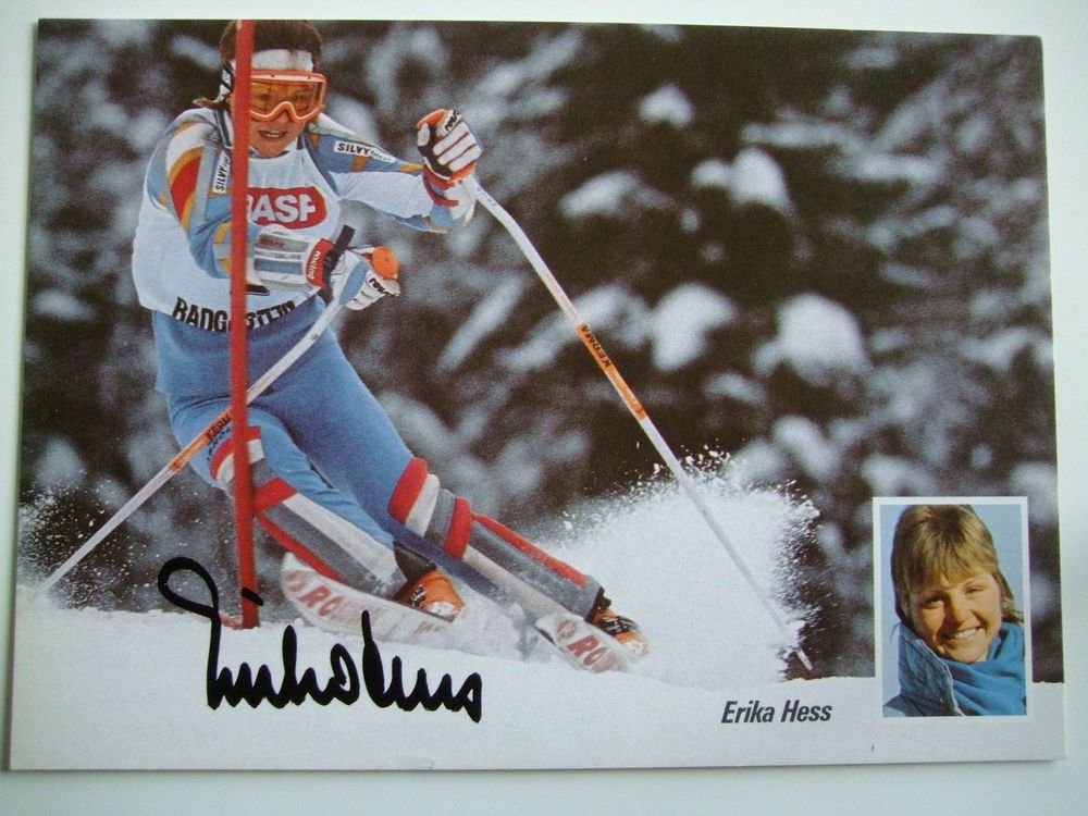 ERIKA HESS (CH) SKISTAR AUTOGRAMMKARTE | Kaufen auf Ricardo