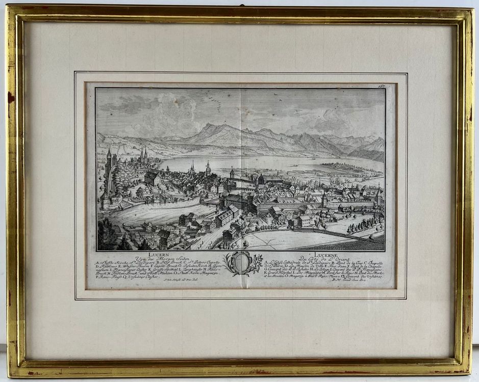 Antike Lucern Stich Echtgoldrahmen (Gebraucht) in Neuhausen am Rheinfall für CHF 35 – mit ...