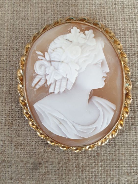 Kamee Brosche Antik wunderschön ab 1.- | Kaufen auf Ricardo