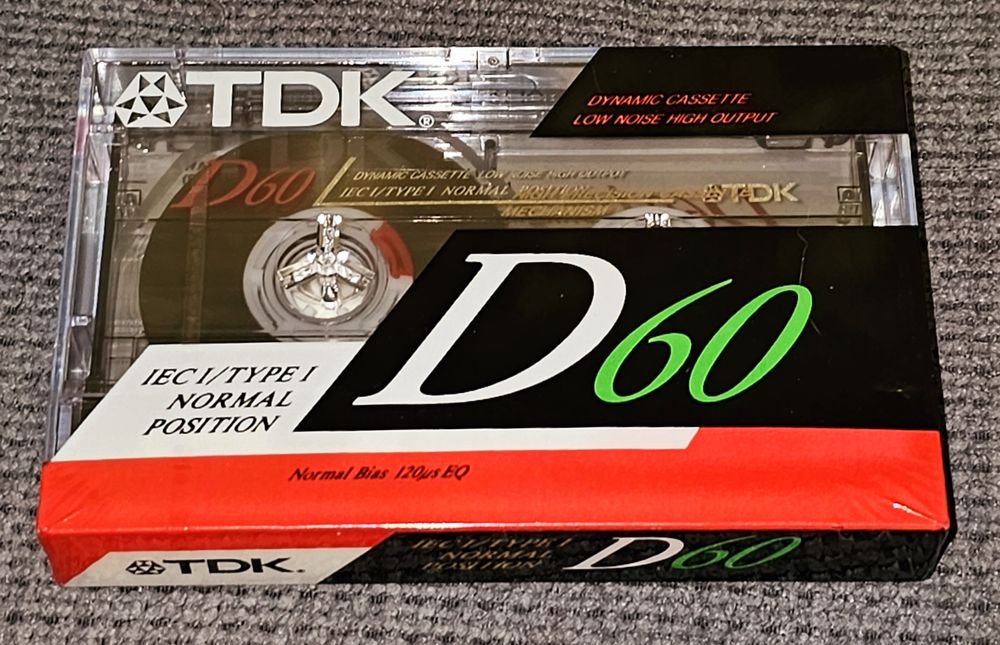 TDK"D60" top quality type I cassettes audio (Neu und originalverpackt ...