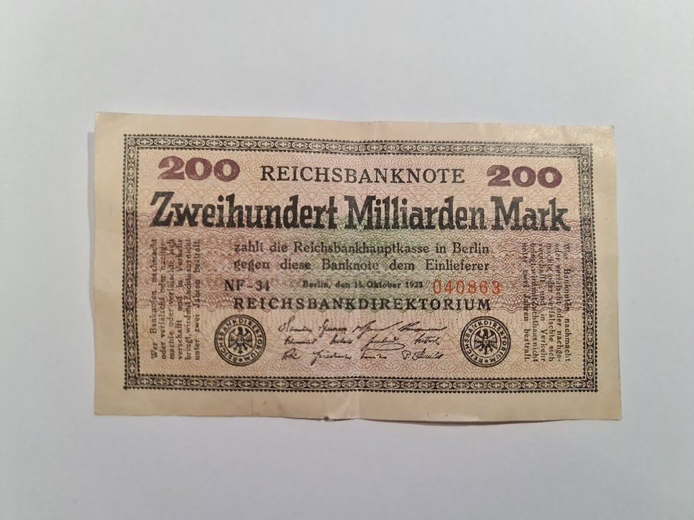 200 Mrd. Reichsmark - 040863 - ab 1.-!!! (Gebraucht) in Riehen für CHF 32 – mit Lieferung auf ...