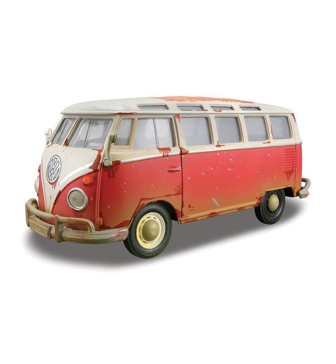 Maisto -Modellauto VW Van Samba Old Friends 1:25 rot - Weiss (Neu ...