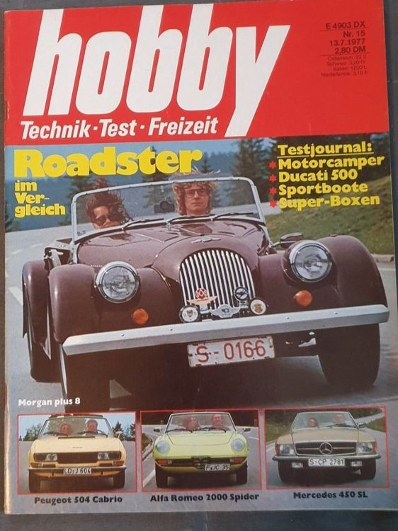 Hobby 15/77 Morgan Alfa Romeo Spider Mercedes 450 SL 504 xa | Kaufen ...