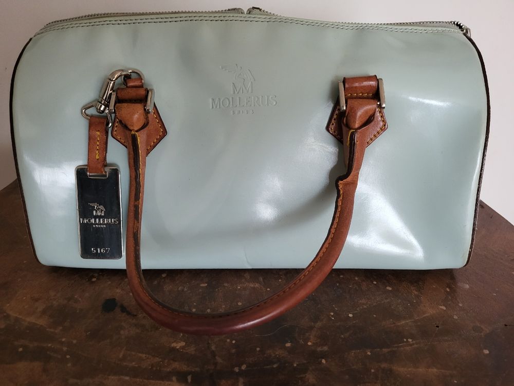 Handtasche, Maison Molerus, pastellblau | Kaufen auf Ricardo