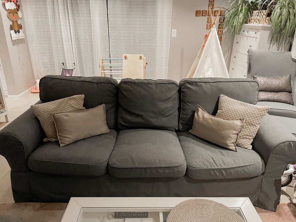 Ektorp 3er Sofa (Gebraucht) in Birsfelden für CHF 80 – nur Abholung auf Ricardo kaufen
