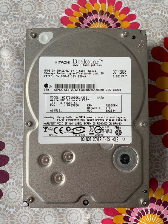 Hitachi HDD 1TB Apple (Gebraucht) in La Tour-de-Peilz für CHF 4 – mit ...