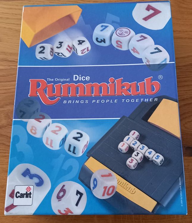CARLIT *ORIGINAL DICE - RUMMIKUB* VOLLST. MIT ANL./10 X 27CM (Gebraucht ...