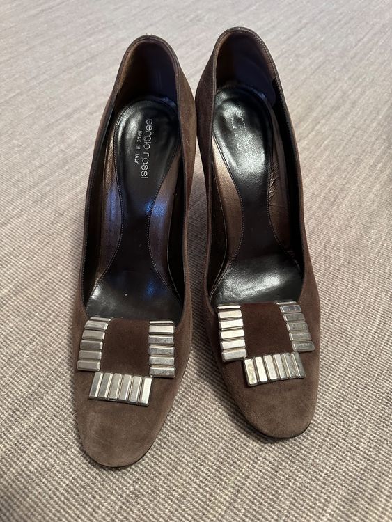Classy Sergio Rossi shoes, suede with buckle. 40 (Gebraucht) in ...