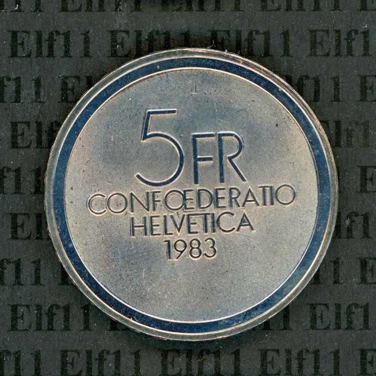 CHF___5.00 1983 Ernest Ansermet -stgl 5 Franken (Neu (gemäss Beschreibung)) in Widnau für CHF 11 ...