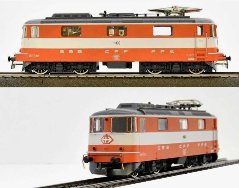 HAG 211:SBB Re 4/4 II Swiss Express, in H0, Metall, DC, OVP (Neu und originalverpackt) in ...